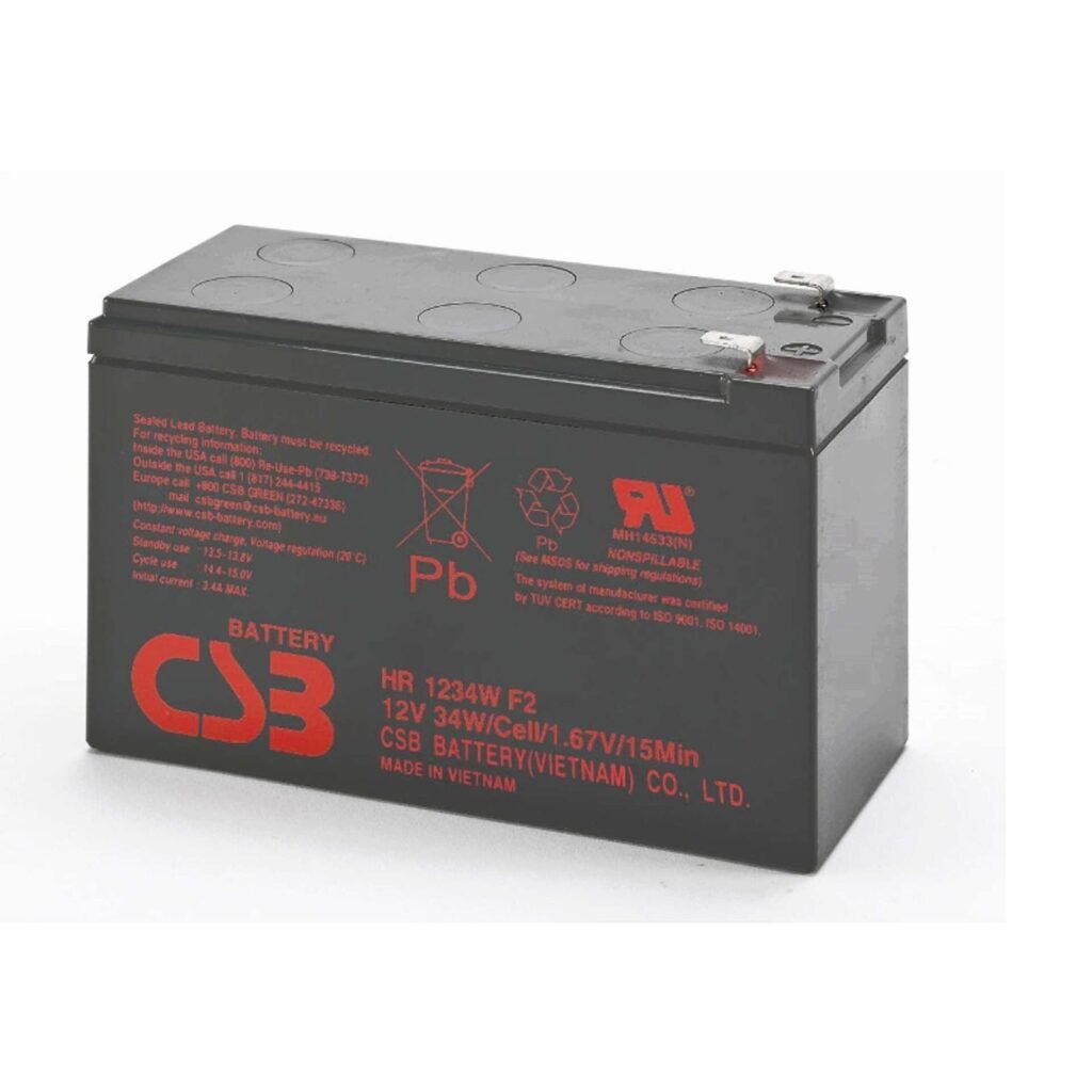 CSB HR1234W 12v 9ah Lead Acid Battery - Battery Source