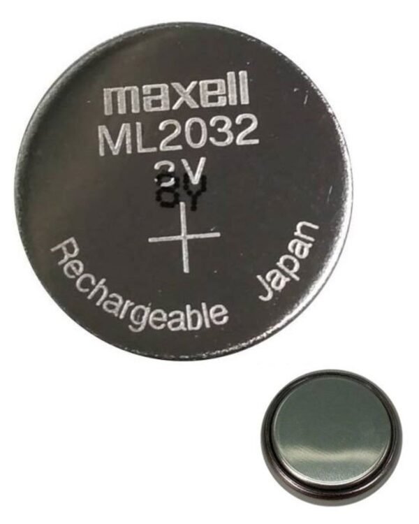 Maxell ML2032 3v rechargeable lithium button cell - Battery Source